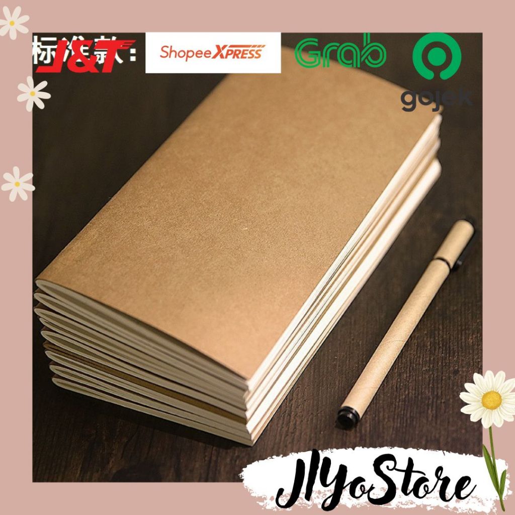 Jual Notebook Notepad Buku Scrapbook Polos ATK Stationery Planner Bujo ...