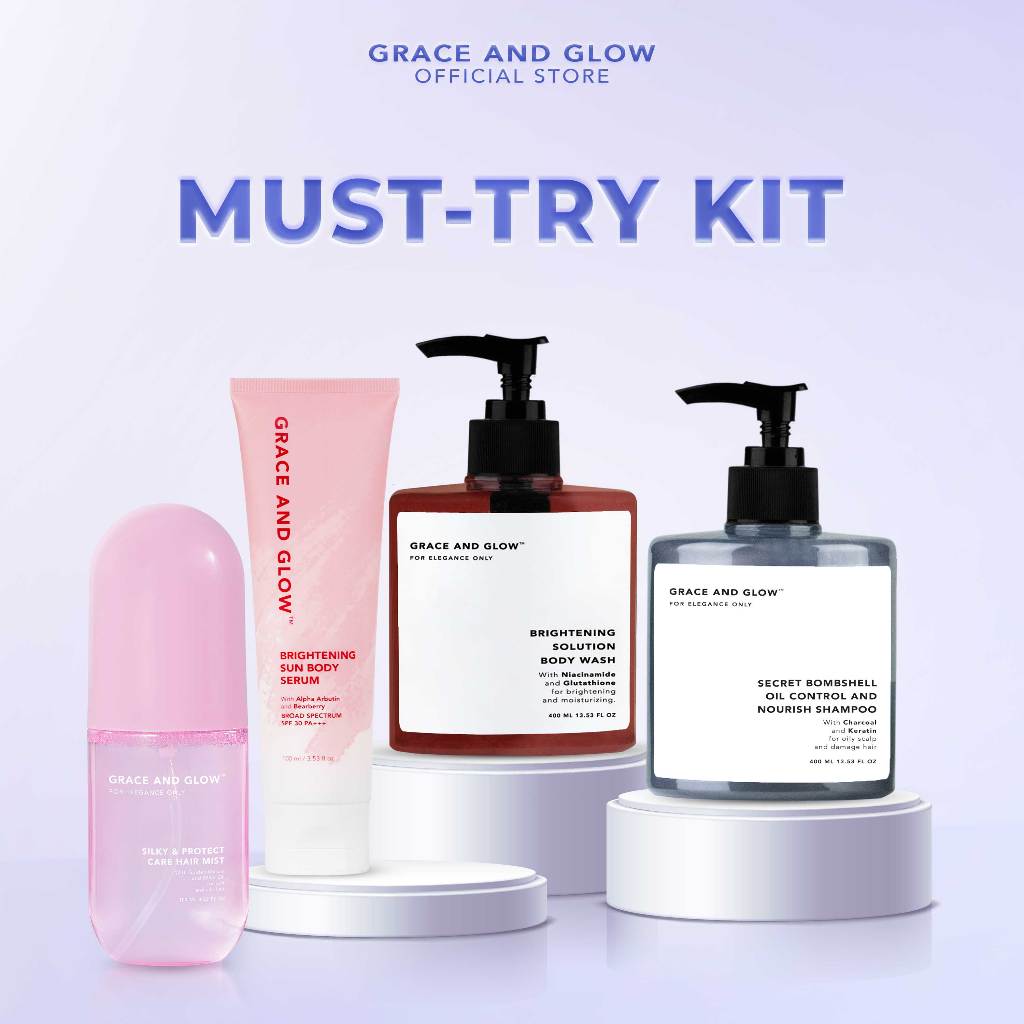 Jual Grace and Glow MUST-TRY KIT Bundle Brightening Body Wash/Sabun ...