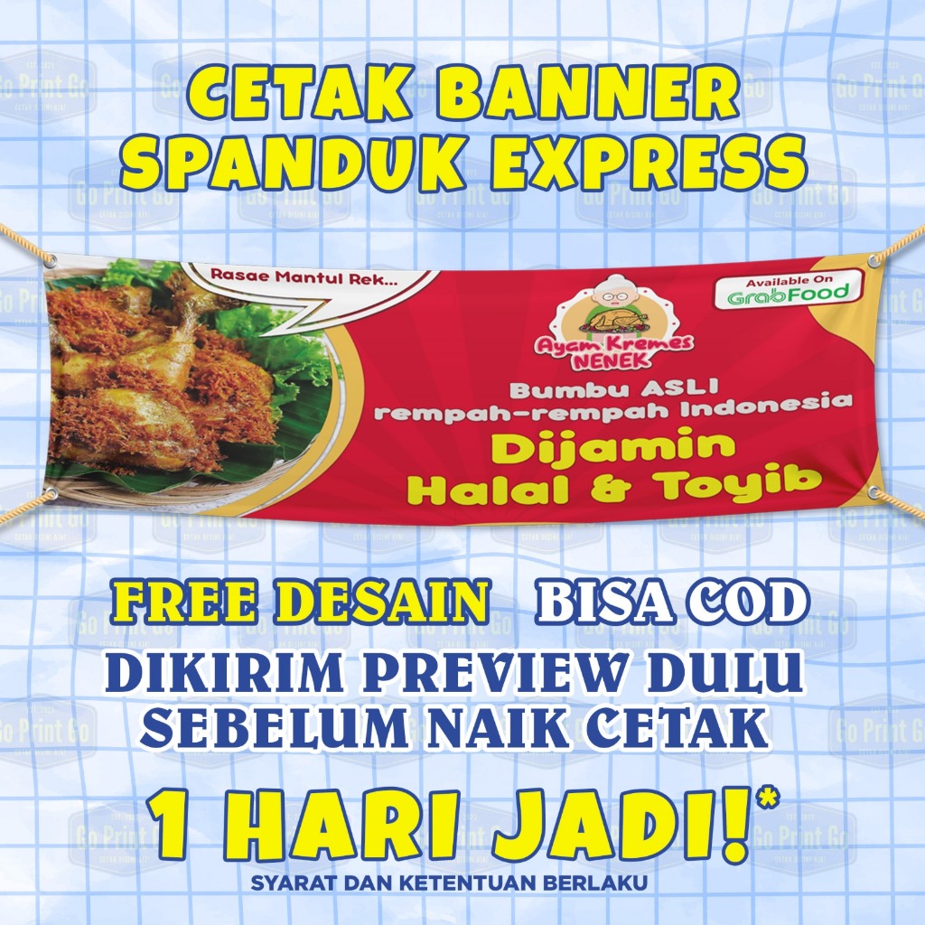 Jual Banner Spanduk FREE DESIGN Baner Baliho Banner COD Sepanduk ...