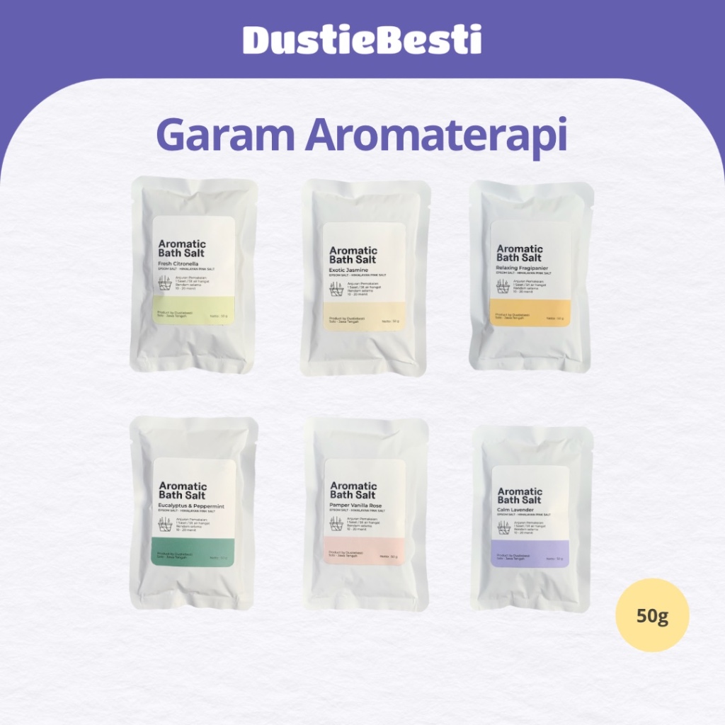 Jual Aromatic Bath Salt - Garam Mandi Aromaterapi 50g | Shopee Indonesia