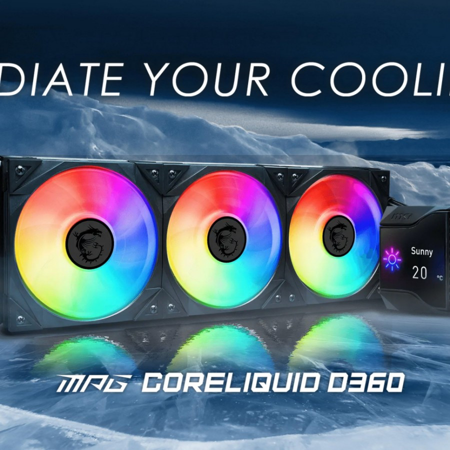 Jual MSI MPG CORELIQUID D360 LCD 360MM LIQUID AIO WATER CPU COOLER PROCESOR | Shopee Indonesia