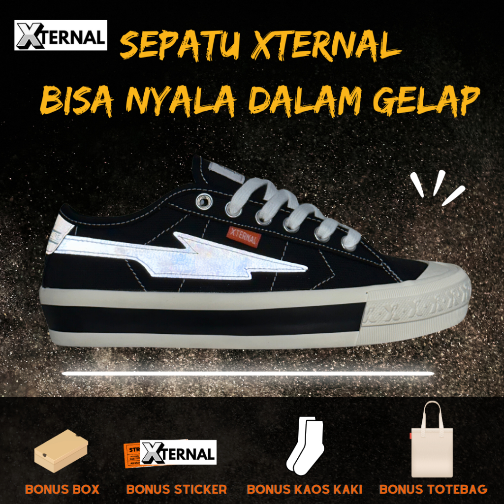 Jual Sepatu Xternal Sepatu Sneakers Casual Pria Lokal Brand Terbaru ...