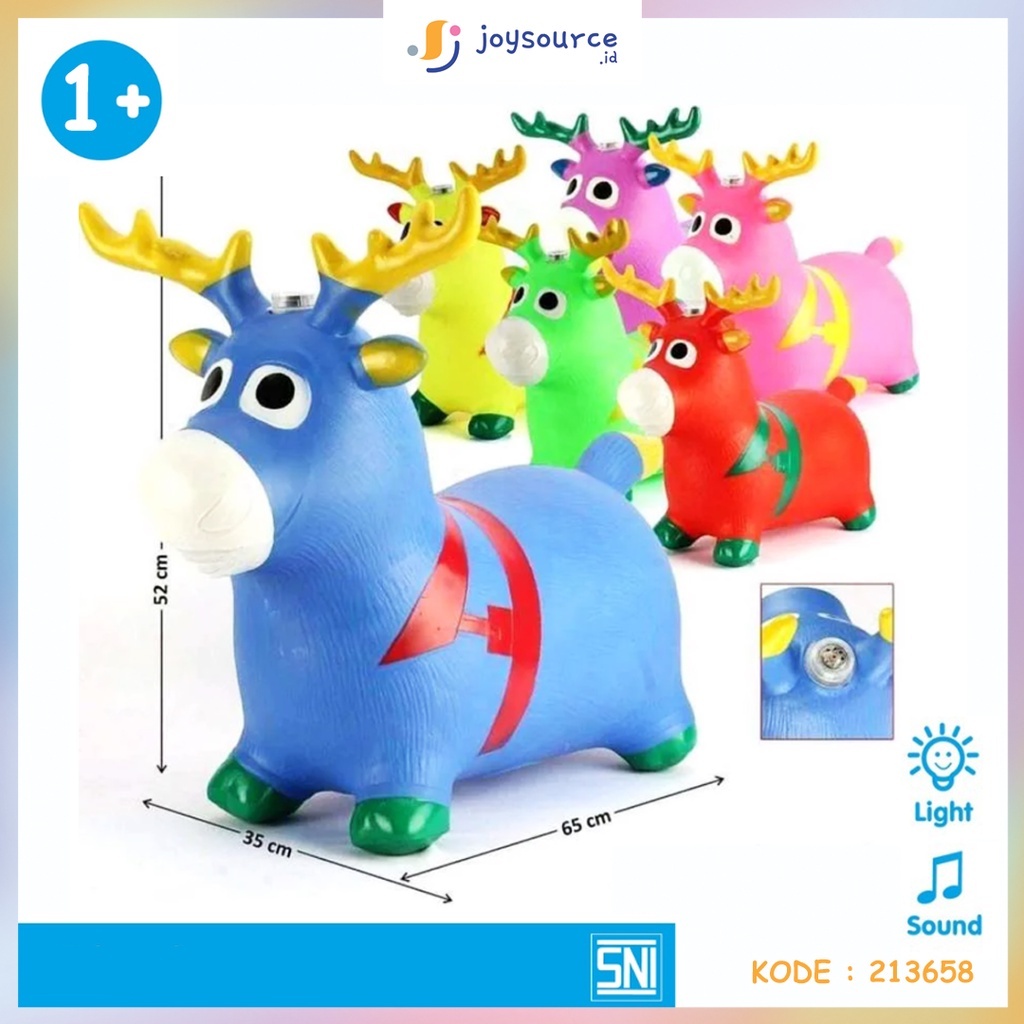 Jual Mainan Kuda Kudaan Karet Jumping Animal / Kuda Kudaan Karet ( ada ...
