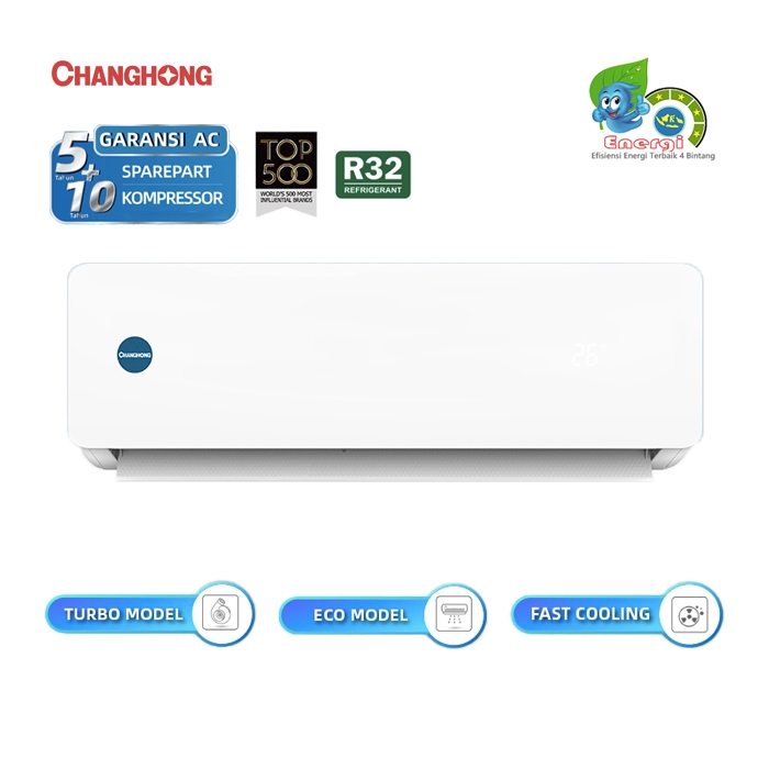 Jual CHANGHONG AC 1/2 PK STANDARD CHOL-05L4 [FAST COOLING] [SLEEP MODE ...
