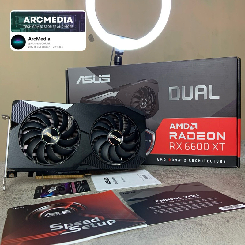 Jual RX 6600 XT ASUS DUAL OC GRNSI ON VGA 6600XT NO RTX TI 3060 3070 3060 | Shopee Indonesia