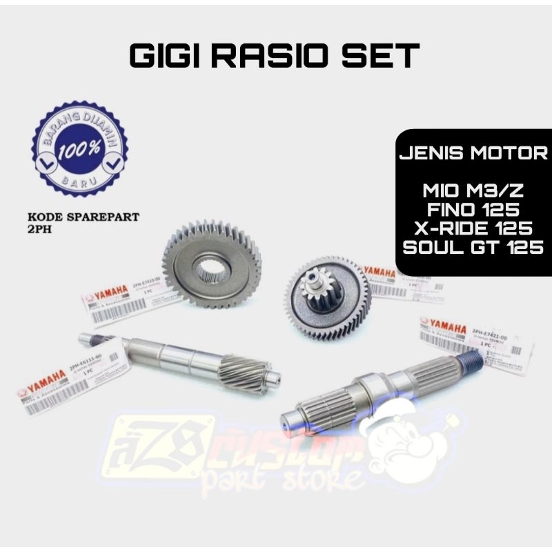 Jual GIGI GEAR GIR RASIO SET AS PULLY AS RODA YAMAHA MIO M3 MIO Z FINO ...