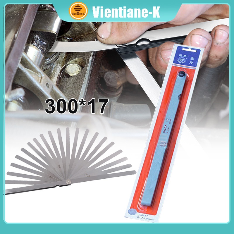 Jual Feeler Gauge 300mm X 13mm X 17 Blades Feeler Fuller | Shopee Indonesia