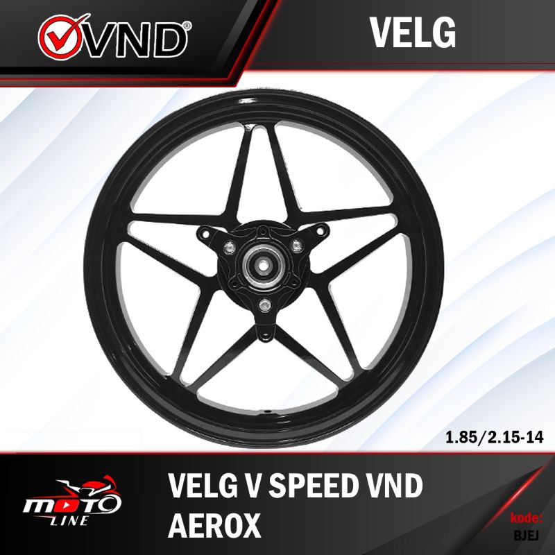 Jual Velg VND V Speed AEROX 155 / All New Aerox 155 1.85x14 & 2.15x14 | Shopee Indonesia