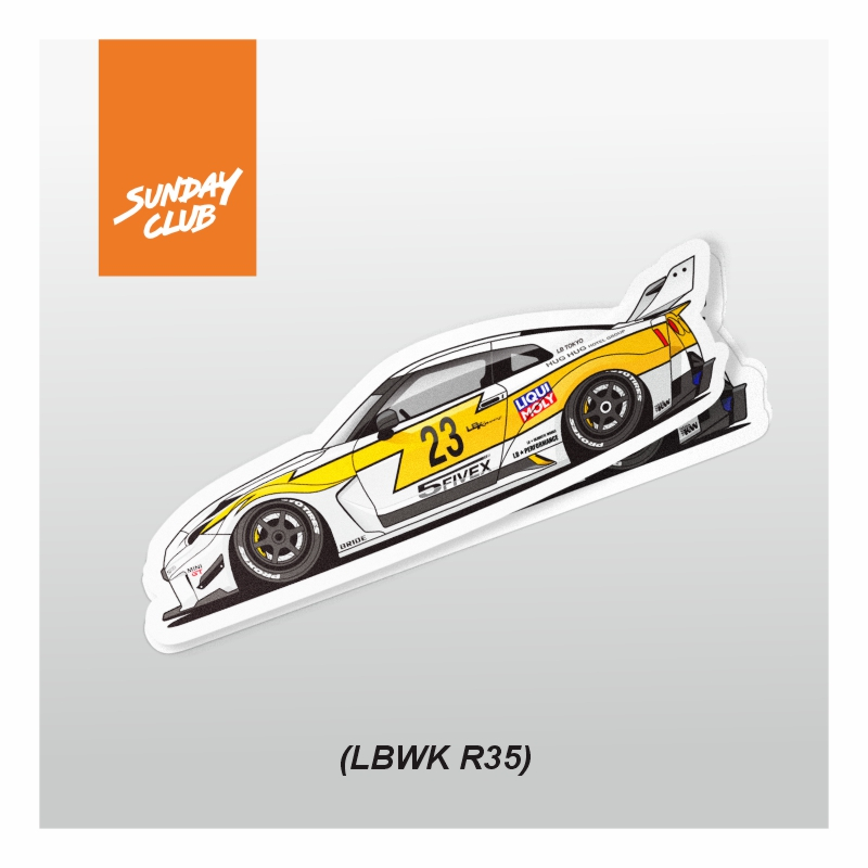Jual Sunday Club - Sticker Satuan LBWK Nissan Skyline R35 Silhoutte JDM ...