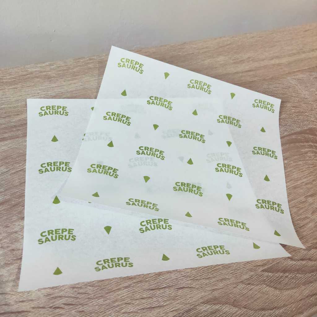 Jual CUSTOM Kertas Roti Foodgrade 25 x 27,5 cm - Wrap Paper / Kertas ...