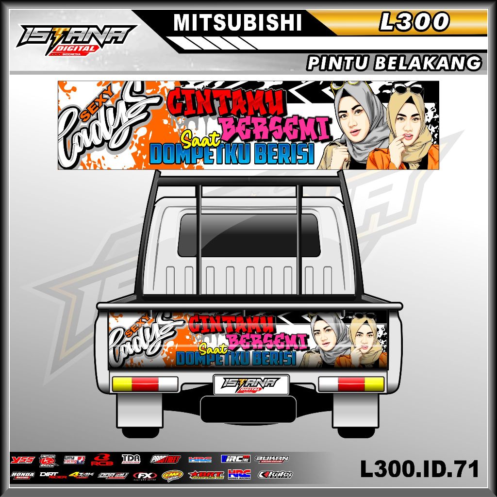 Jual Stiker Pintu Belakang L300 - Sticker Variasi Pintu Belakang ...