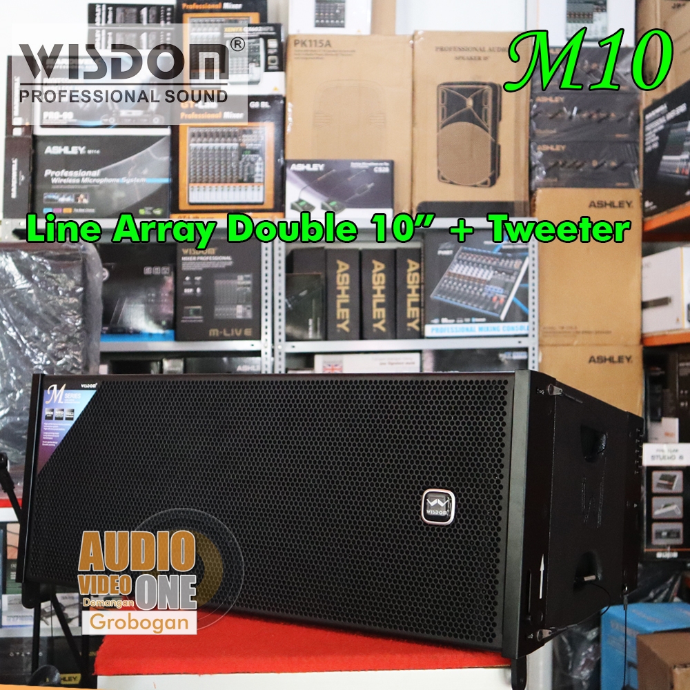 Jual Line Array Wisdom M10 Bi Amp Double 10 Inch Plus Tweeter Bonus ...