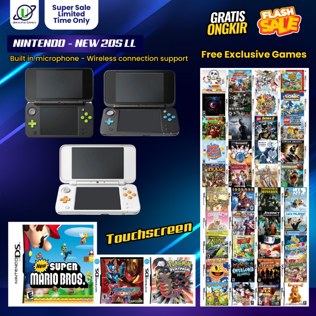 Jual Nintendo Second Mesin Original Type New 3DS / New 3DS LL / New 2DS LL - Nitendo Garansi 1 ...