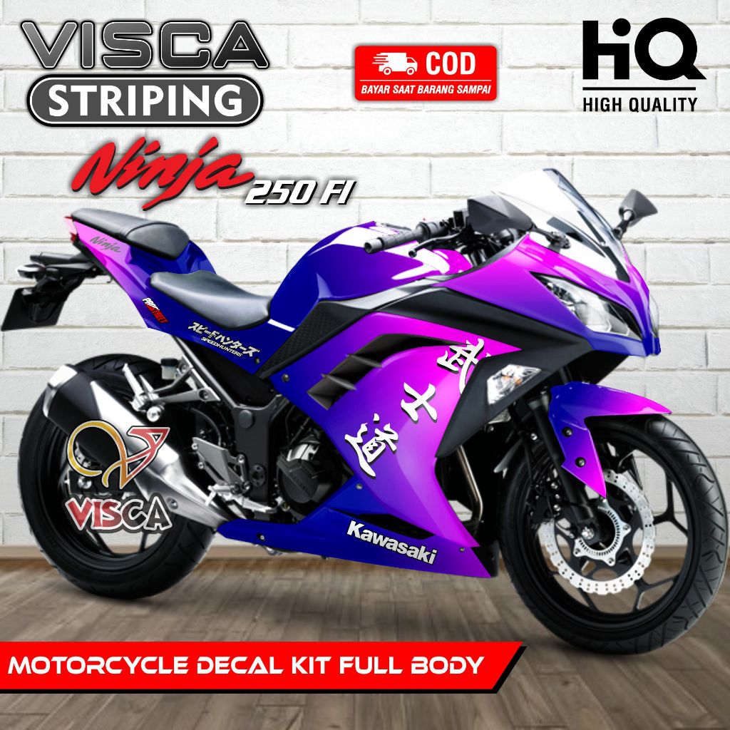 Jual Decal Ninja 250 FI Full Body - Stiker Ninja 250 FI Full Body ...