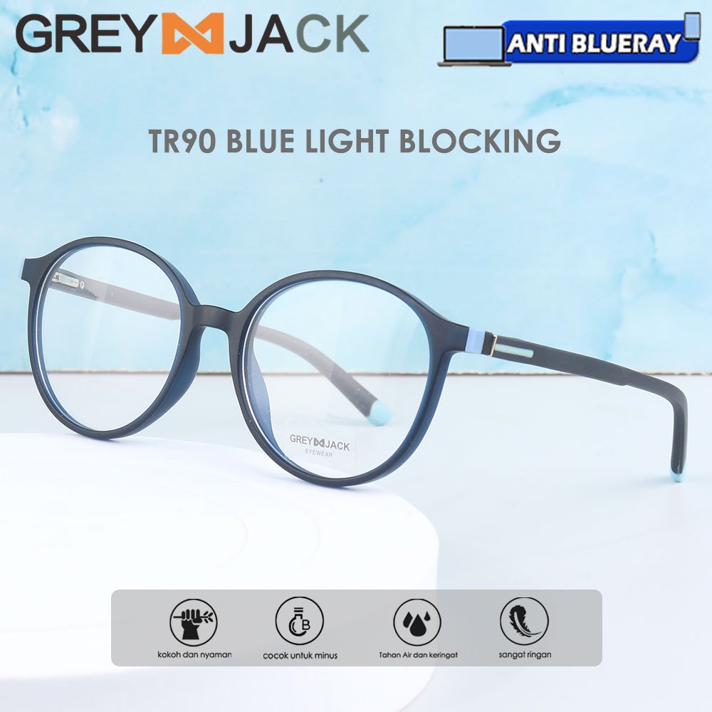 Jual Grey Jack Frame Kacamata Model Oval Bahan TR90 Ringan Kokoh ...