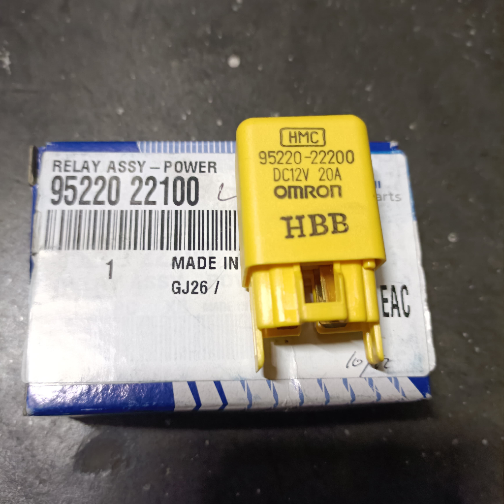 Jual RELAY ASSY POWER DC12V-20A 4 PIN HYUNDAI ACCENT 95220-22100 ...