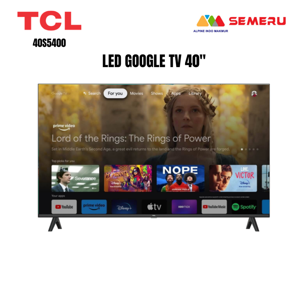 Jual TCL LED GOOGLE TV 40 INC 40S5400 DAN 32 INC 32S5400 KHUSUS MAKASSAR FREE PENGANTARAN ...