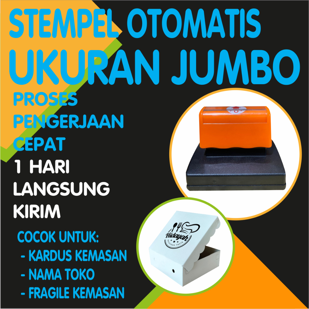 Jual Stempel kardus/stempel bok makanan/stempel besar/stempel jumbo ...