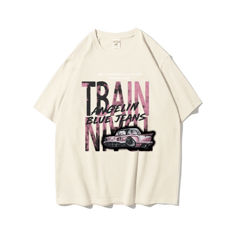 Jual KOIKOO T-shirt baju kaos oversize| American retro racing car ...