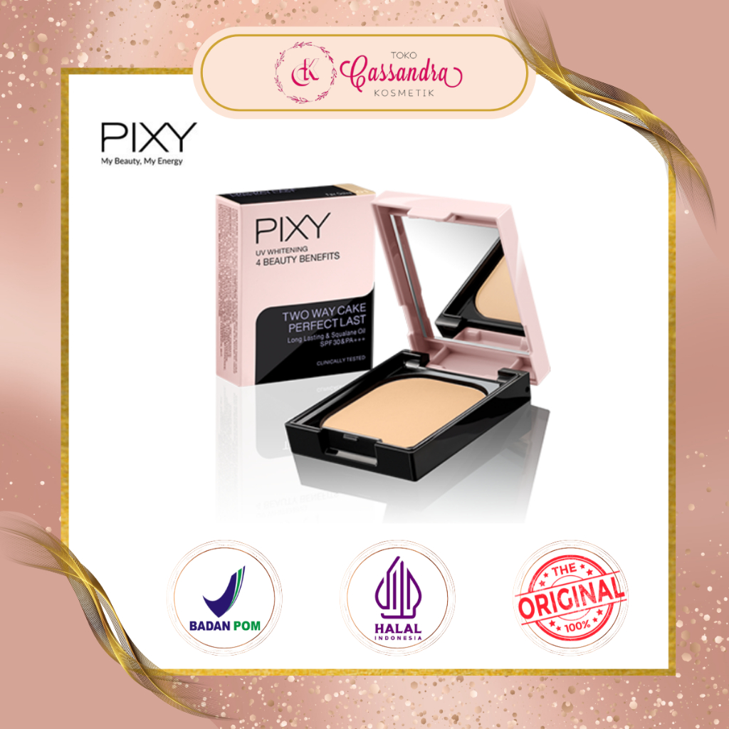 Jual PIXY UV WHITENING TWO WAY CAKE PERFECT LAST SPF 30 | FULL/REFILL | Shopee Indonesia