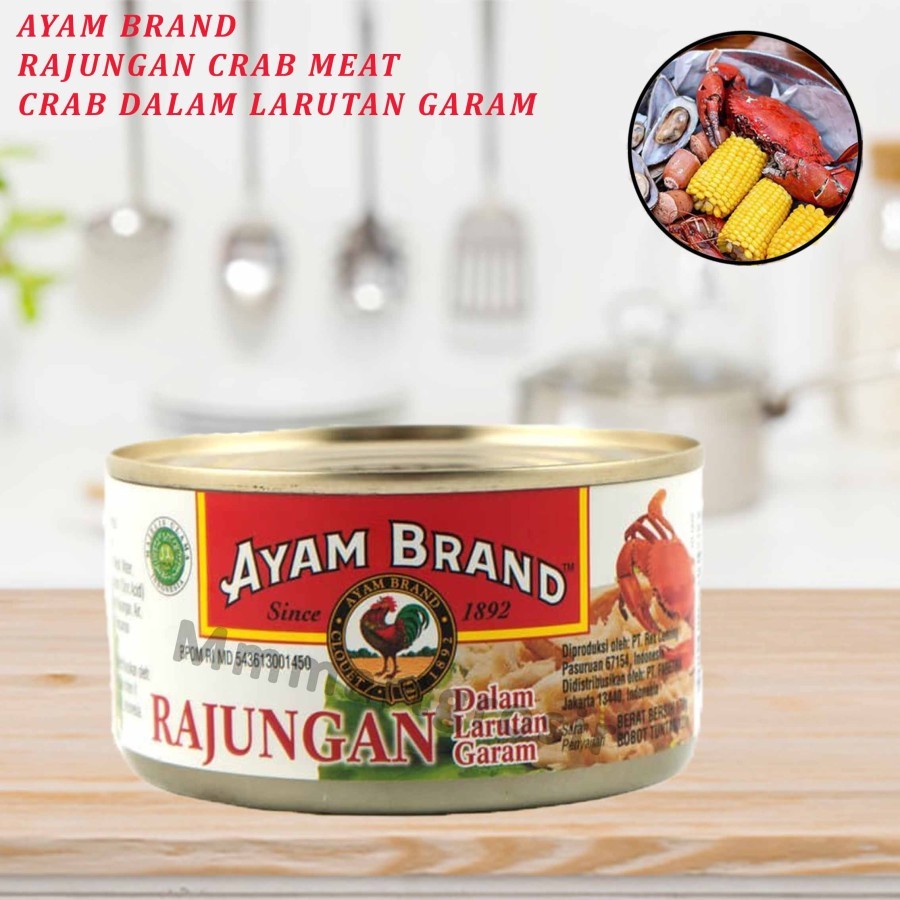 Jual Ayam Brand / Crab Meat In Brine / Kepiting Air Garam Kaleng ...