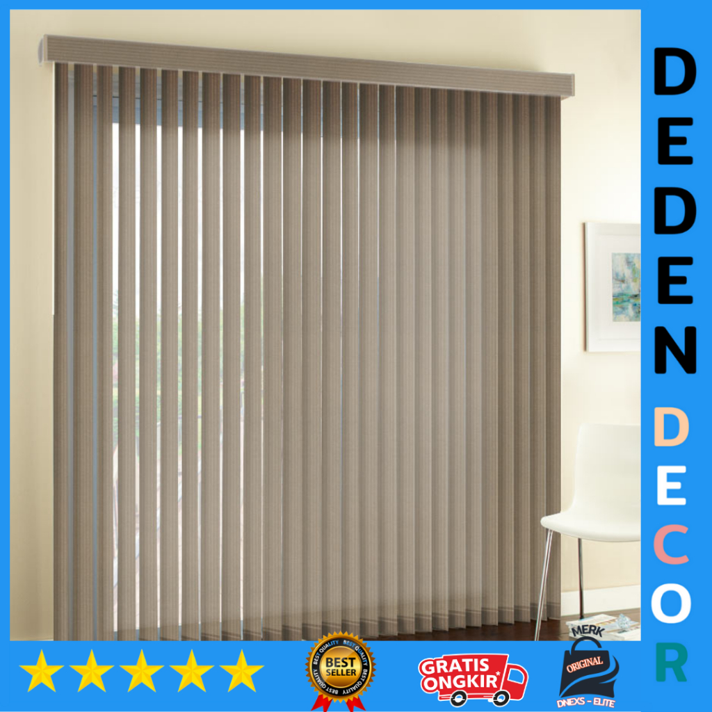 Jual Vertical blind mengatur intensitas cahaya dengan baik tirai indoor ...