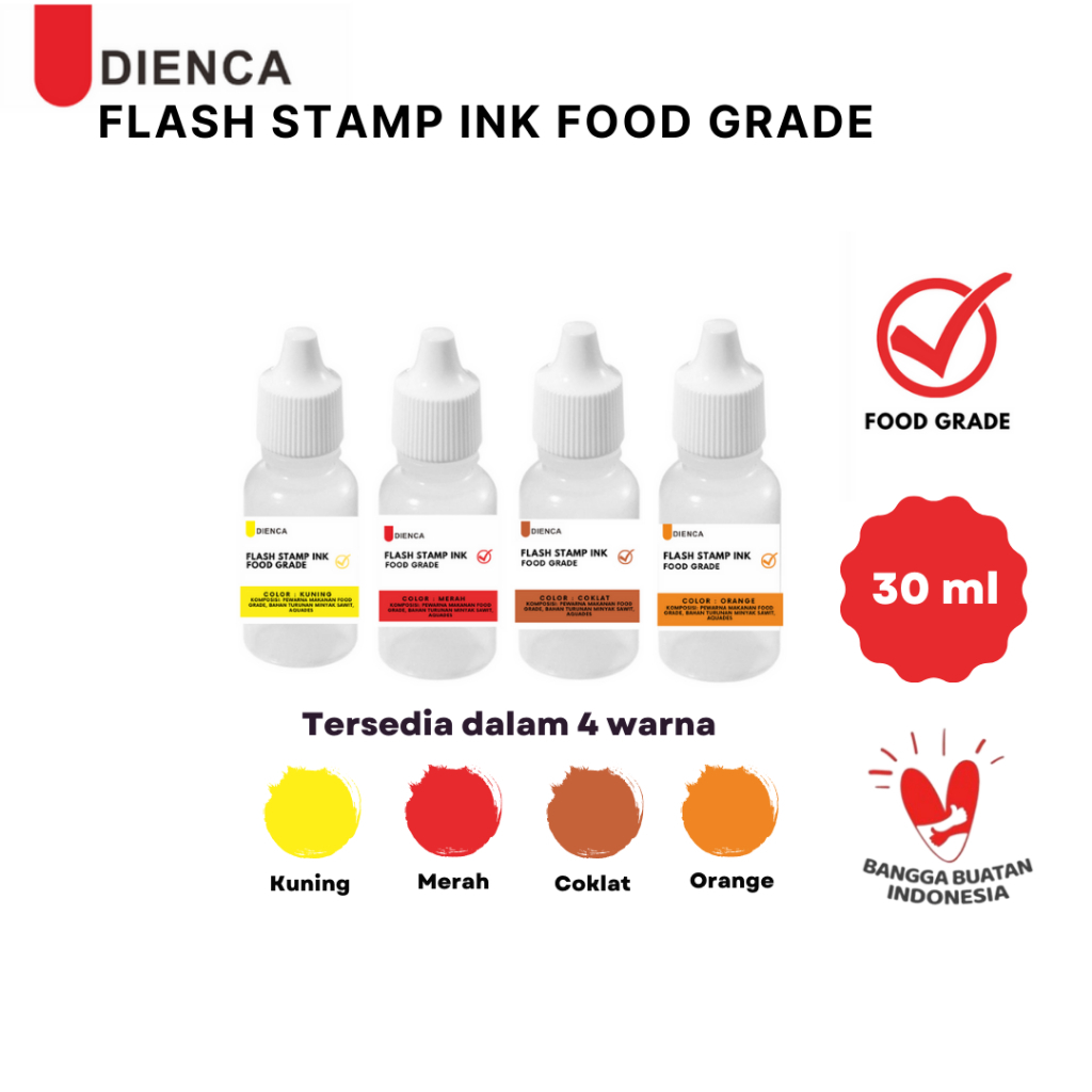 Jual Dienca Tinta Stample Food Grade 30ml | Shopee Indonesia