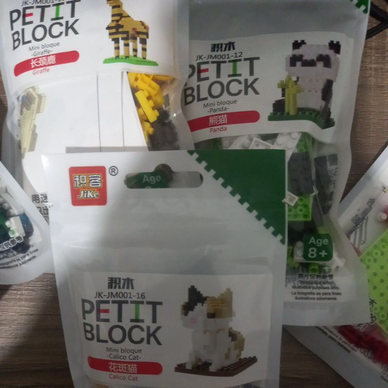 Jual (BACA DESKRIPSI) PETIT BLOCK KKV (Cat, Whale, Giraffe, Panda, T ...