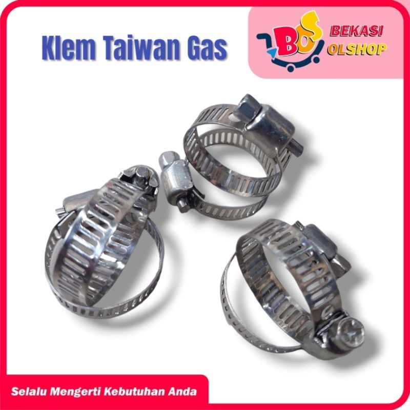 Jual Taiwan Klem Selang Gas / Hose Clamp Cincin Selang Regulator ...