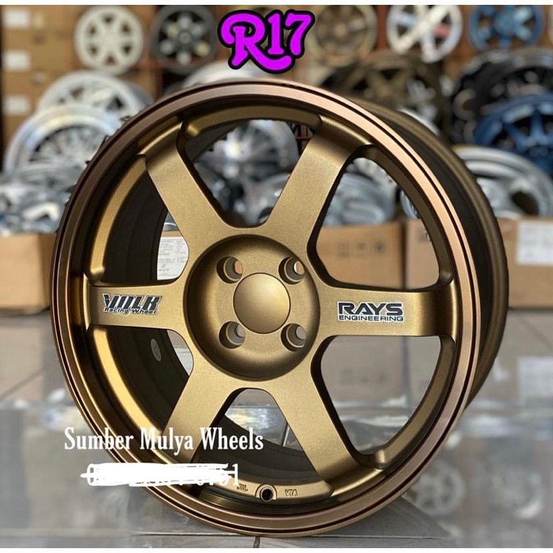 Jual (4pc) Velg R17 VOLK TE37 OG . Sumber Mulya Wheels. Velg mobil ...