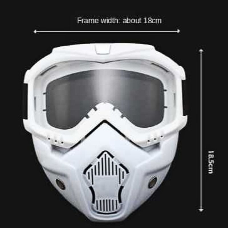 Jual Topeng google / google mask retro masker helm tactical mask ...