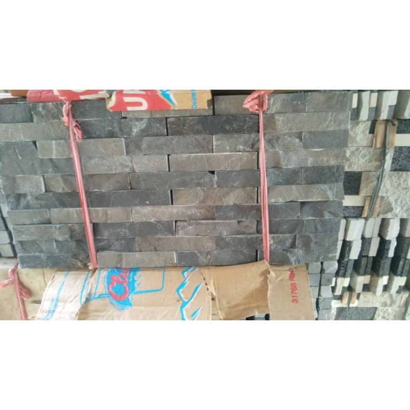 Jual Batu Alam mozaik marmo hitam 20x40 * WAJIB CO PALET * | Shopee ...