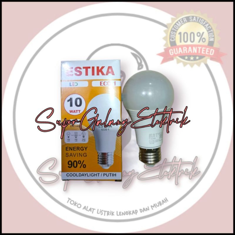 Jual LED Estika ECO 10W / LAMPU LED 10W / Bohlam LED 10W | Shopee Indonesia