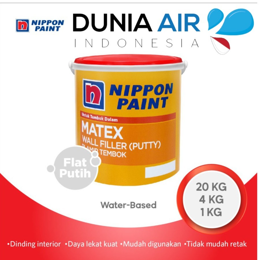 Jual Dempul Tembok MATEX Plamur Plamir Putty Nippon Paint 20 KG ...
