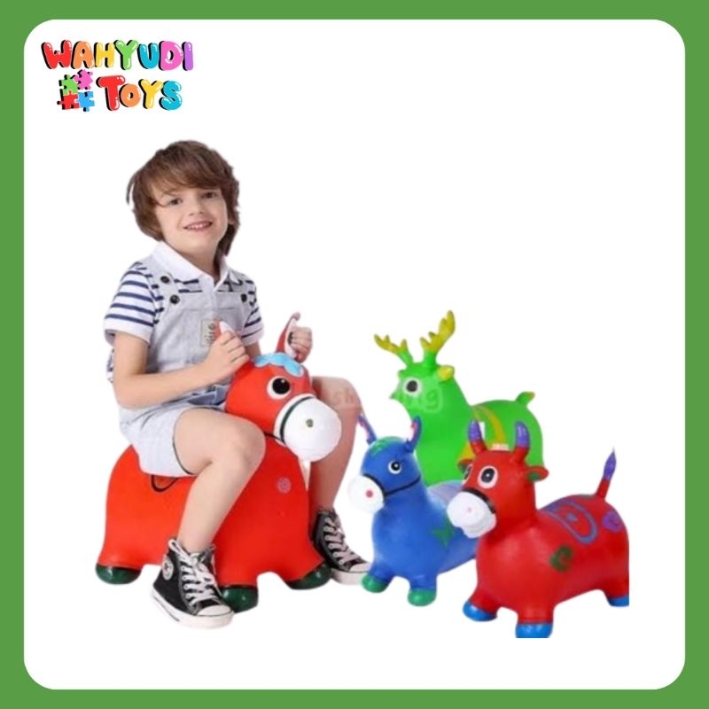 Jual MAINAN ANAK MURAH ANIMAL JUMPING KARET POMPA - KUDA KUDAAN ANAK ...