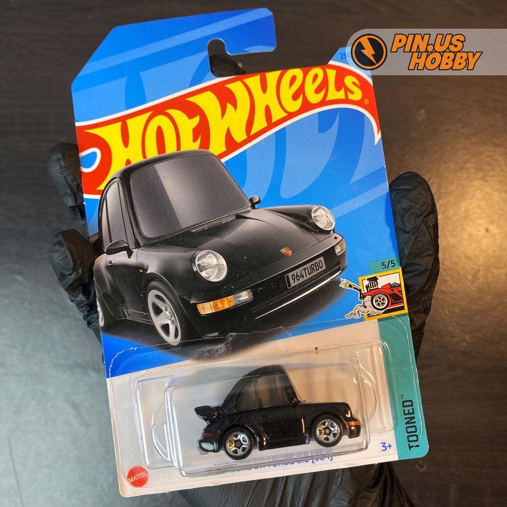 Jual HOT WHEELS PORSCHE 911 TURBO 3 6 964 TOONED HITAM ORIGINAL HOT ...
