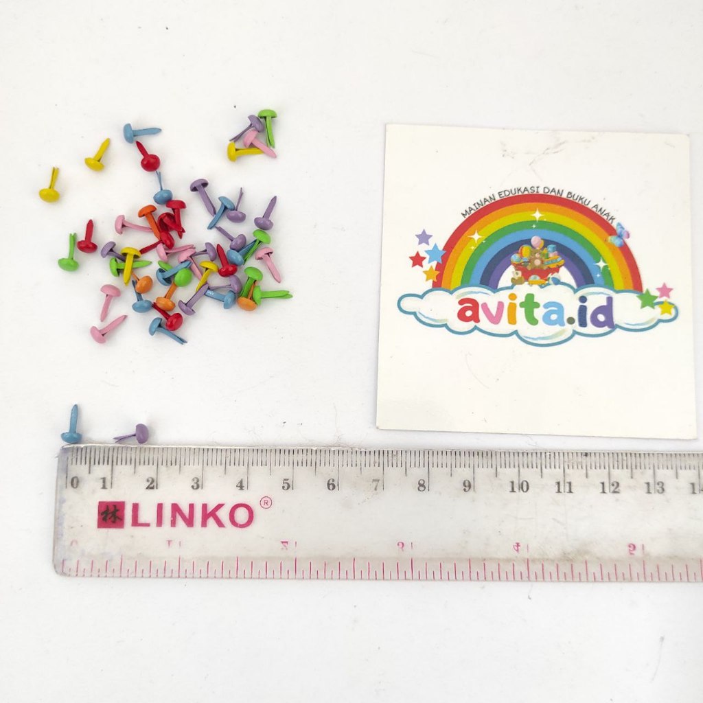 Jual avita.id 1 Biji Paku Belah Besi / Paper Fastener 1 pcs / Paku ...