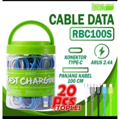 Jual KABEL DATA ROBOT RBC100S TYPE-C dan Micro RBM100S | Shopee Indonesia
