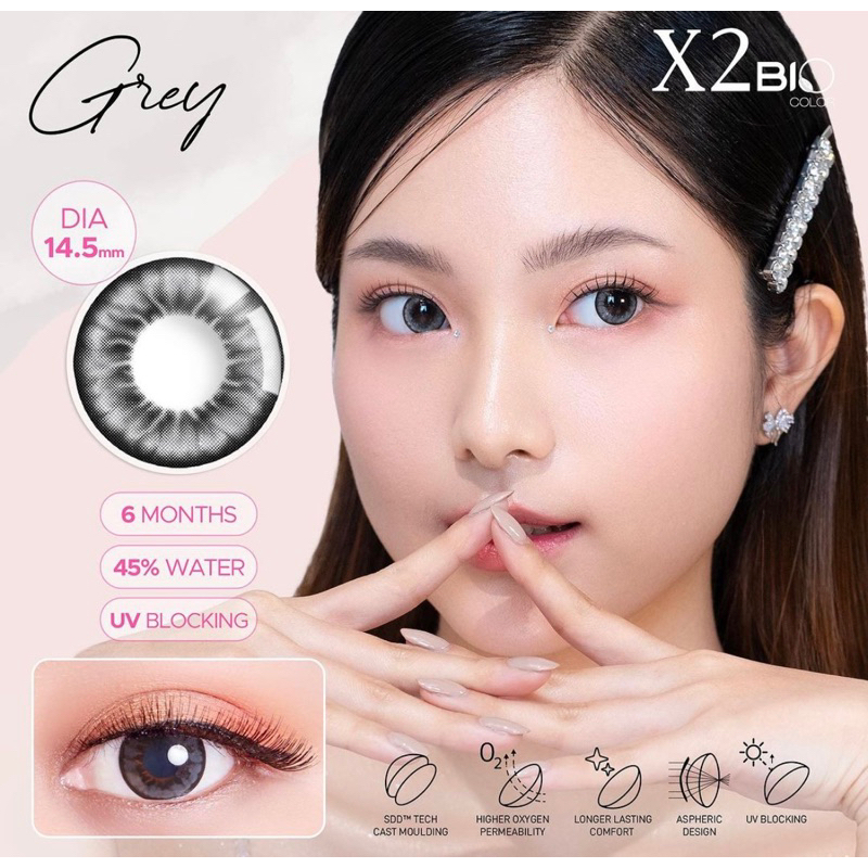 Jual SOFTLENS X2 BIO COLOUR 14.5mm PL/ min -0.25 s/d -10.00 | Shopee ...