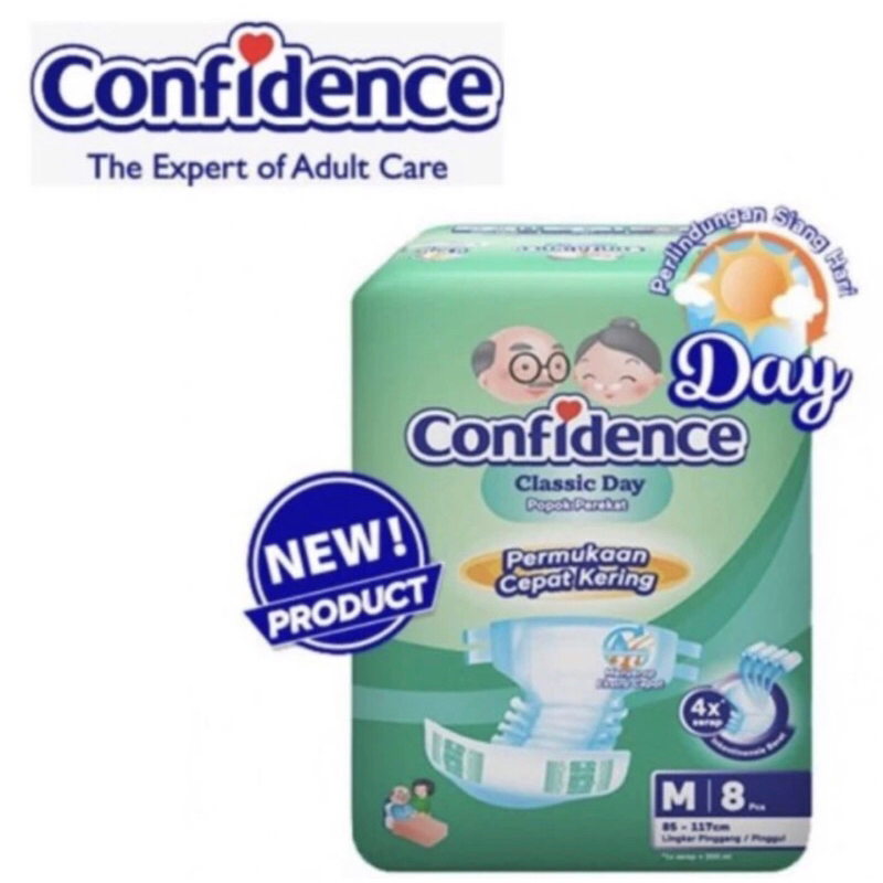 Jual Pampers Dewasa Confidence Classic Day M8 Popok Dewasa perekat isi ...