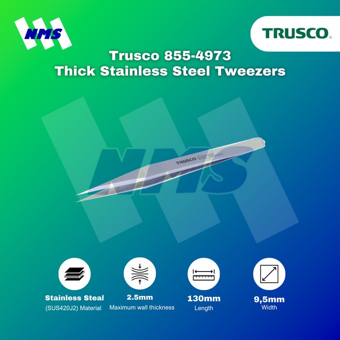 Jual Pinset TRUSCO TSP-60 Thick Stainless Steel Tweezers 130mm | Shopee ...