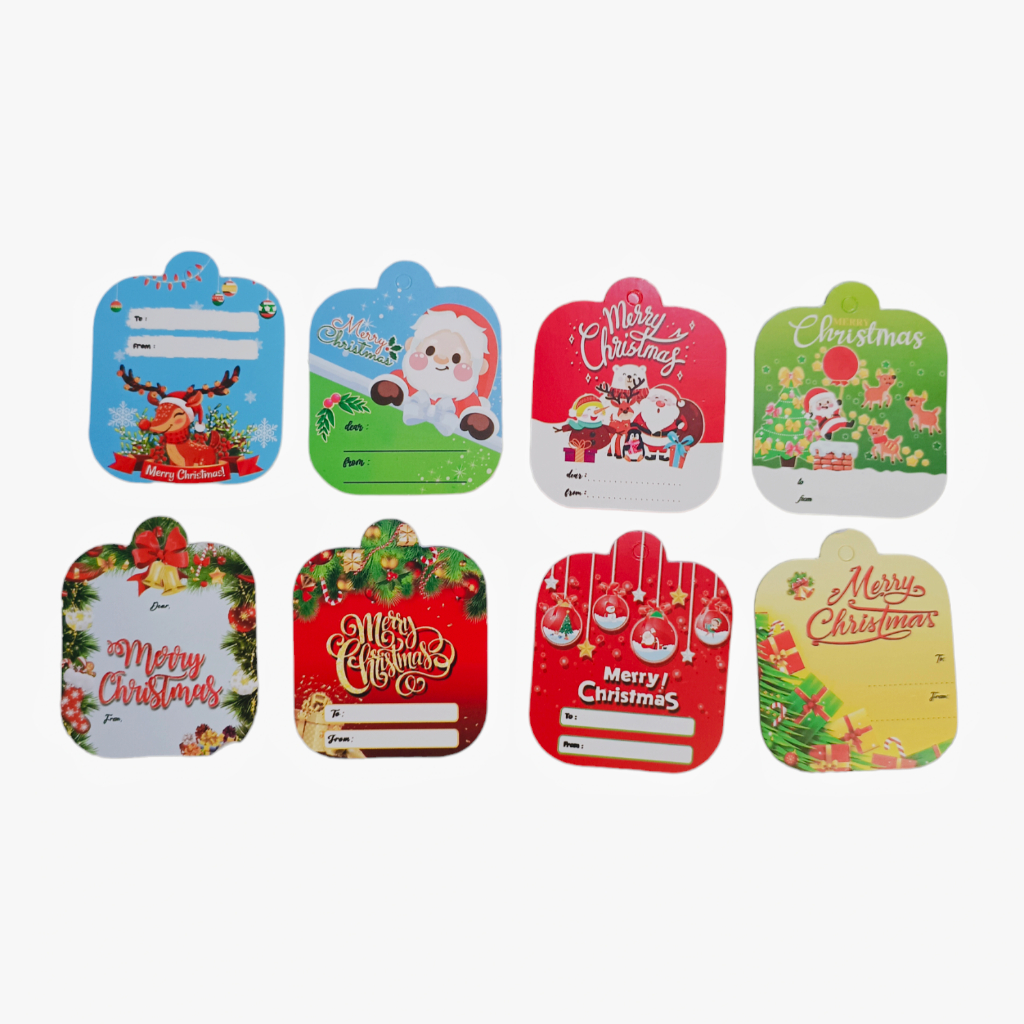 Jual TOKO ANQA-Kartu Ucapan Gift Tag Motif Natal KY NTL ( isi 10 ...