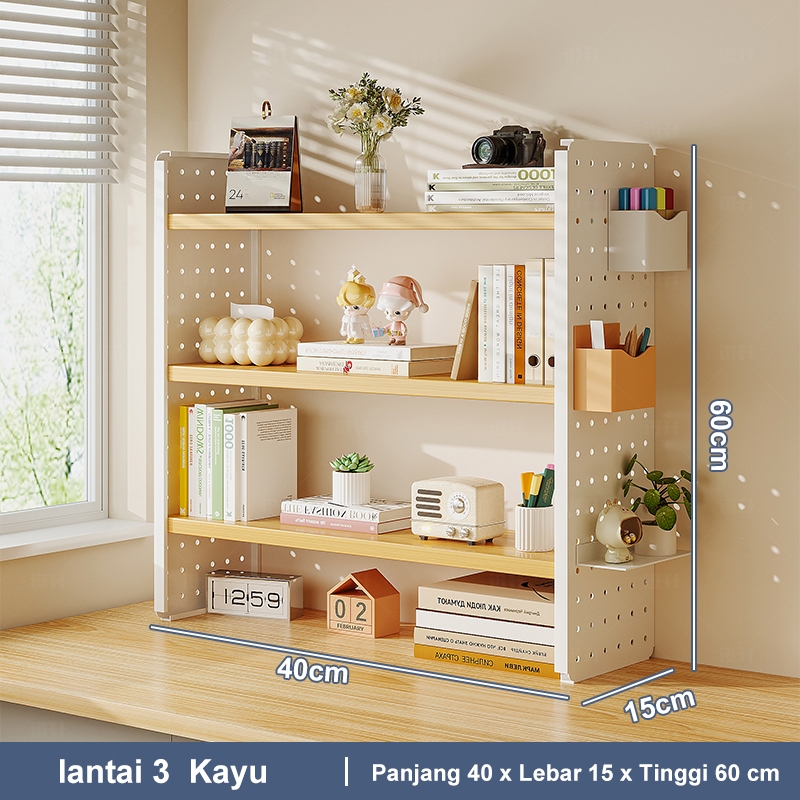 Jual IH Rak Meja Stationery Rak Desktop Storage Rak Organizer Multi ...