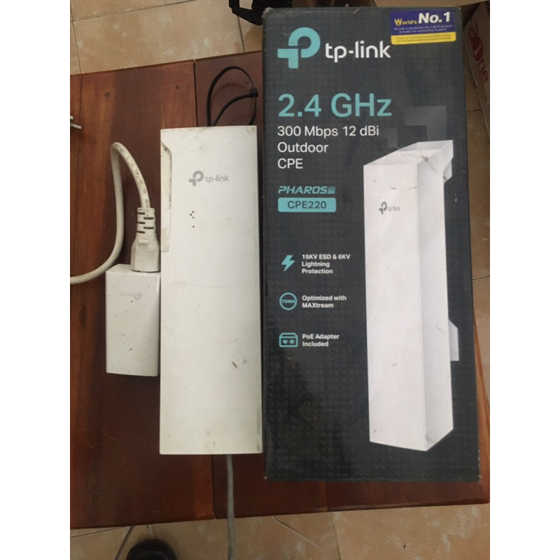 Jual TPLINK CPE 220 300Mbps 12dBi (Secound) | Shopee Indonesia