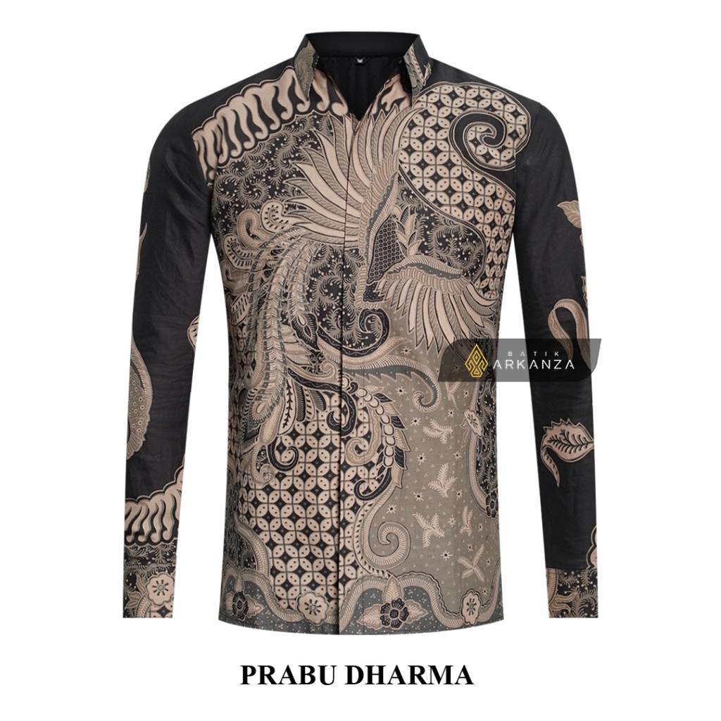 Jual BATIK ARKANZA Motif PRABU DHARMA Kemeja Batik Pria Slimfit Full Lapis Furing Lengan Panjang ...