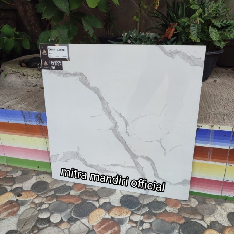 Jual Granite lantai 60x60 Daiva white / kw-1 / Polish / Arna | Shopee ...