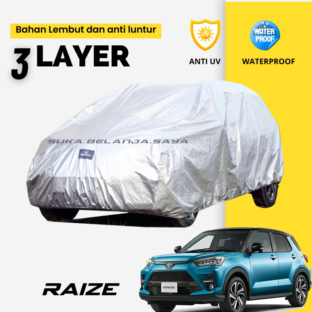 Jual OUTDOOR PREMIUM RAIZE ROCKY Body Cover Mobil raize Sarung Mobil ...