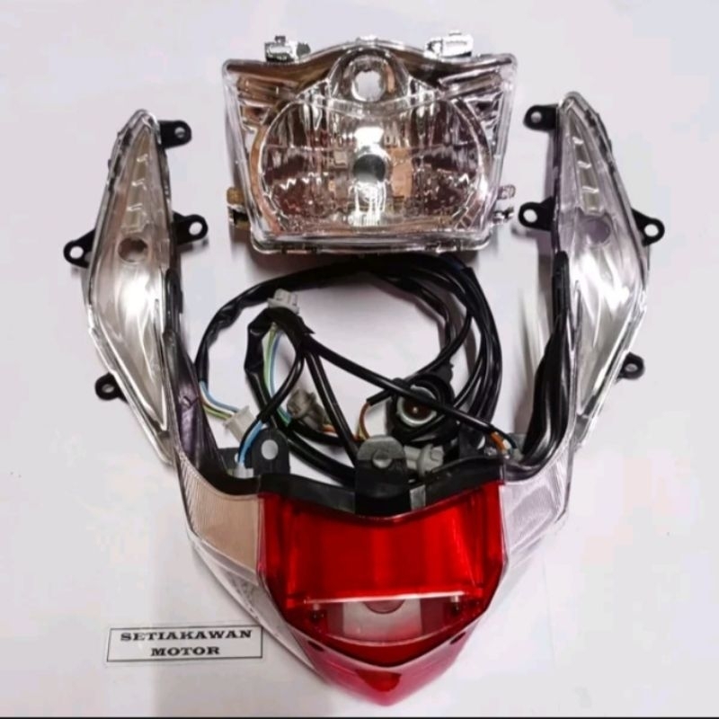 Jual Lampu depan Beat Carbu Lama Plus Stop Assy Plus Sen Depan Assy ...