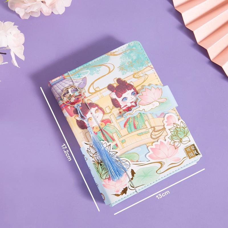 Jual Bronzing magnetic buckle notebook pu cantik Agenda diary aesthetic ...