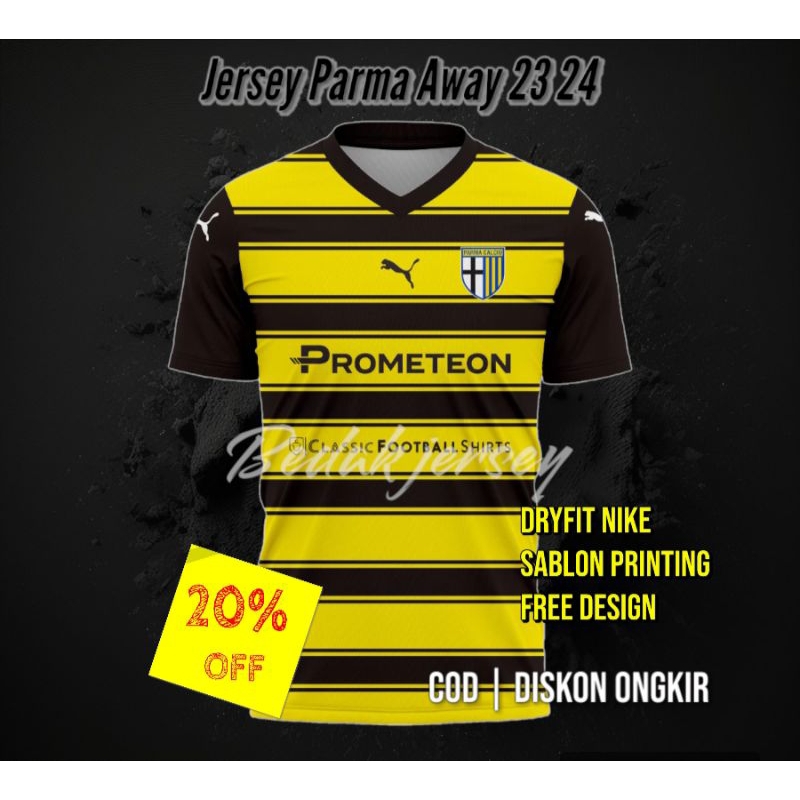 Jual Jersey Parma Away 2023 2024 Full Printing | Shopee Indonesia